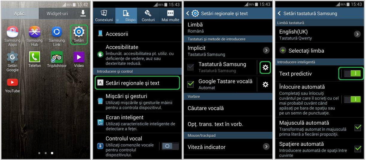 Cum pot dezactiva textul predictiv pe telefonul meu Samsung? | Orange Help