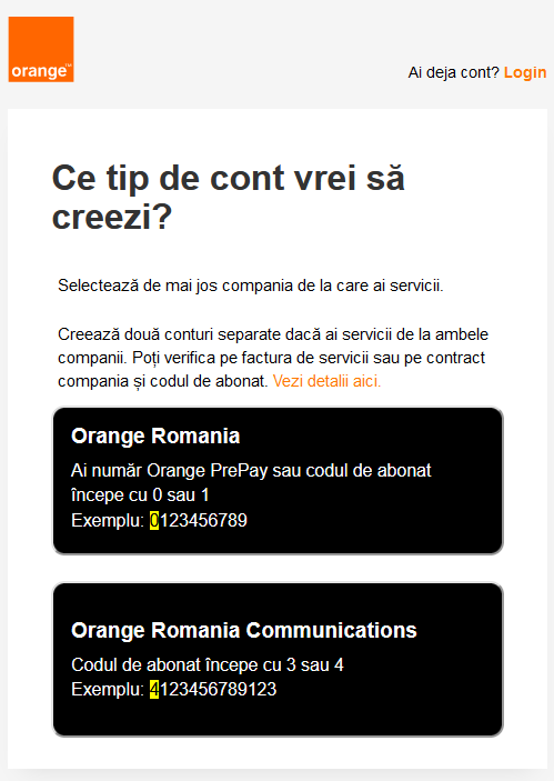 Cum îmi creez un cont online My Orange Fix? | Orange Help